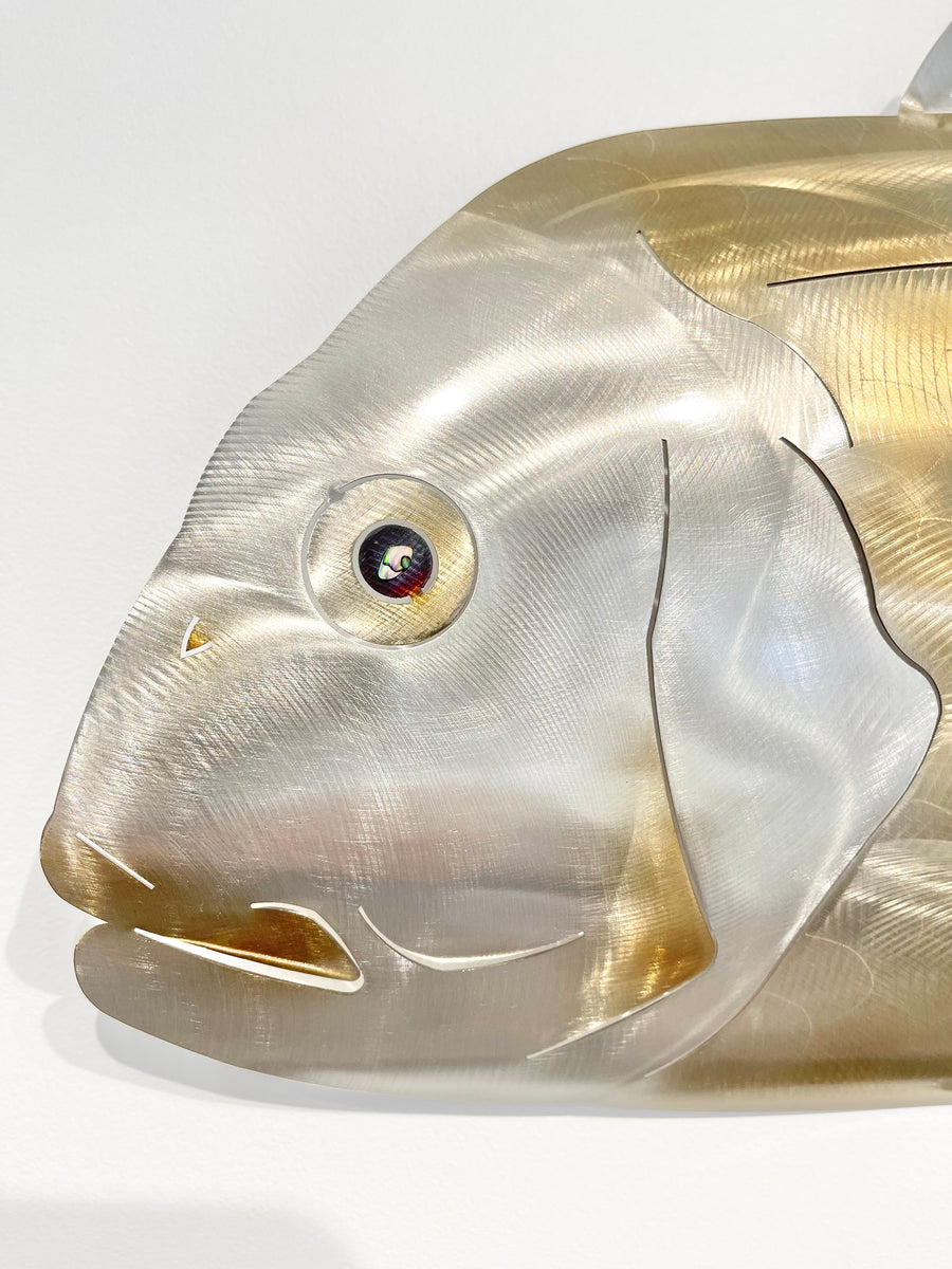 Large Gold Snapper Steel Fish Sculpture – Jiwa Steel